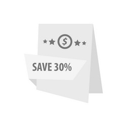 Save label design white color Royalty Free Vector Image