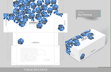 Tissue box template concept series Royalty Free Vector Image