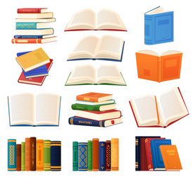 Books set Royalty Free Vector Image - VectorStock