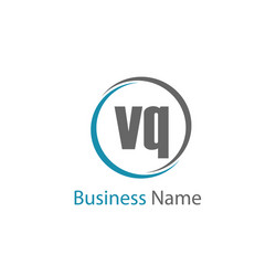 Initial letter vq logo template design Royalty Free Vector