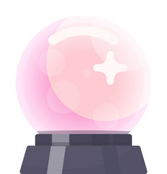 Magic ice ball isolated Royalty Free Vector Image