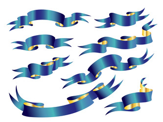 Gold ribbon Royalty Free Vector Image - VectorStock