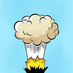 Comic book explosion Royalty Free Vector Image