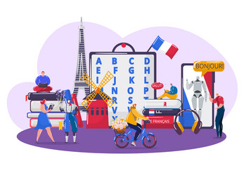 Learning french language Royalty Free Vector Image