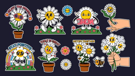 Retro Daisy Vector Images (over 19,000)
