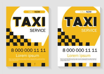 Taxi service layout vertical design Royalty Free Vector