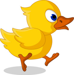 Cute duck cartoon Royalty Free Vector Image - VectorStock
