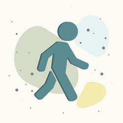 Walking Man Symbol Pedestrian Icon Vector Images (over 820)