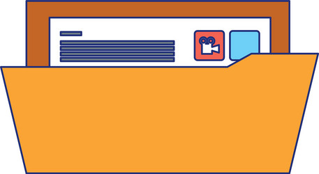 Technology digital online modern cartoon Vector Image