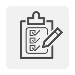 Car maintenance repair list icon checklist Vector Image