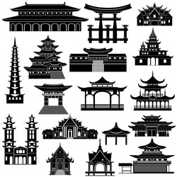 Architecture east Royalty Free Vector Image - VectorStock
