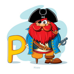 Letter p words educational task for children Vector Image