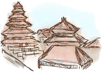 Nepal Temple Vector Images (over 400)