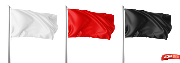 Realistic brazilian flags Royalty Free Vector Image