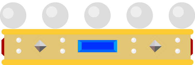 Snack queen typography design with burger crown Vector Image