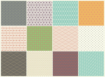 Seamless print patterns Royalty Free Vector Image