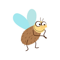 Fly cartoon Royalty Free Vector Image - VectorStock
