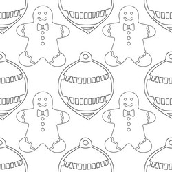 Gingerbread Man Black and White Vector Images (over 2,700)