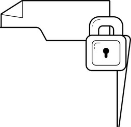 Security system cartoon Royalty Free Vector Image