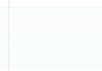 Blank notebook paper sheet with lines Royalty Free Vector