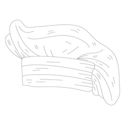 Chefs toque hat Royalty Free Vector Image - VectorStock