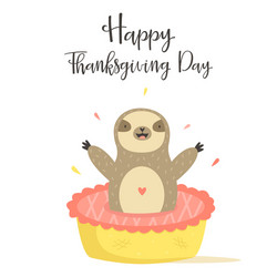 Thanksgiving day set Royalty Free Vector Image