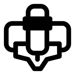 Pressurized container storing and releasing Vector Image