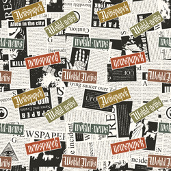 Seamless pattern on theme newspapers Royalty Free Vector