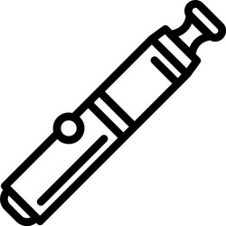 Vape smoke cloud icon outline style Royalty Free Vector