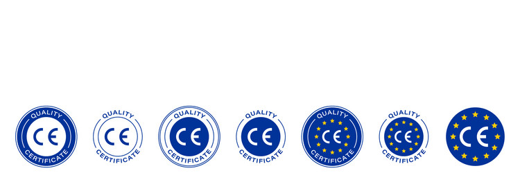 Sticker ce signs simpe Royalty Free Vector Image