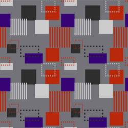 Structure collapse seamless pattern Royalty Free Vector