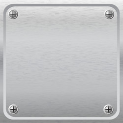 3d metal plate Royalty Free Vector Image - VectorStock