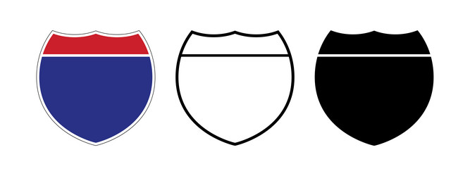 Blank Interstate Highway Sign Png