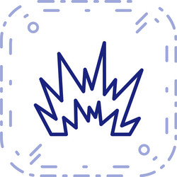 Blast icon Royalty Free Vector Image - VectorStock