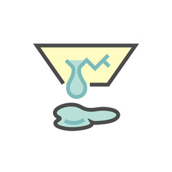 Ceiling damage icon Royalty Free Vector Image - VectorStock