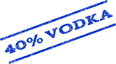 40 percent vodka watermark stamp Royalty Free Vector Image