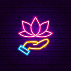 Neon Lotus Vector Images (over 700)