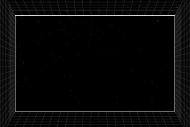 3d grid patterned frame Royalty Free Vector Image