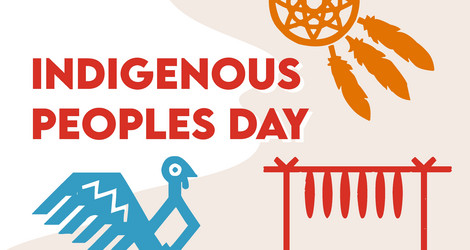 Happy indigenous peoples day Royalty Free Vector Image