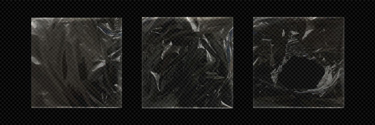 Vinyl transparent wrap film for packaging Vector Image