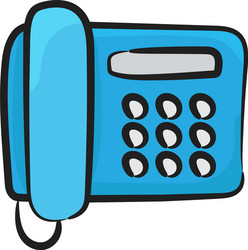 Landline Royalty Free Vector Image - VectorStock