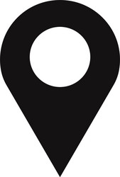 Location symbol map geography direction Royalty Free Vector