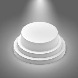 White stage with spotlight Royalty Free Vector Image