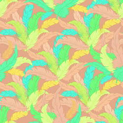 Hand drawn boho seamless pattern with colored Vector Image