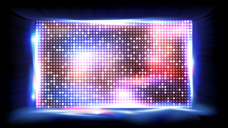 Screen led light board cinema panel Royalty Free Vector