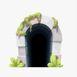 Castle basement ancient prison entrance dark Vector Image