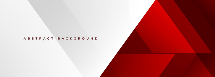 White and red modern abstract banner Royalty Free Vector