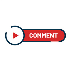 Like love comment share social network icon Vector Image