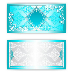 Paper horizontal invitation card Royalty Free Vector Image