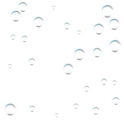 Multicolored soap bubbles on white background Vector Image